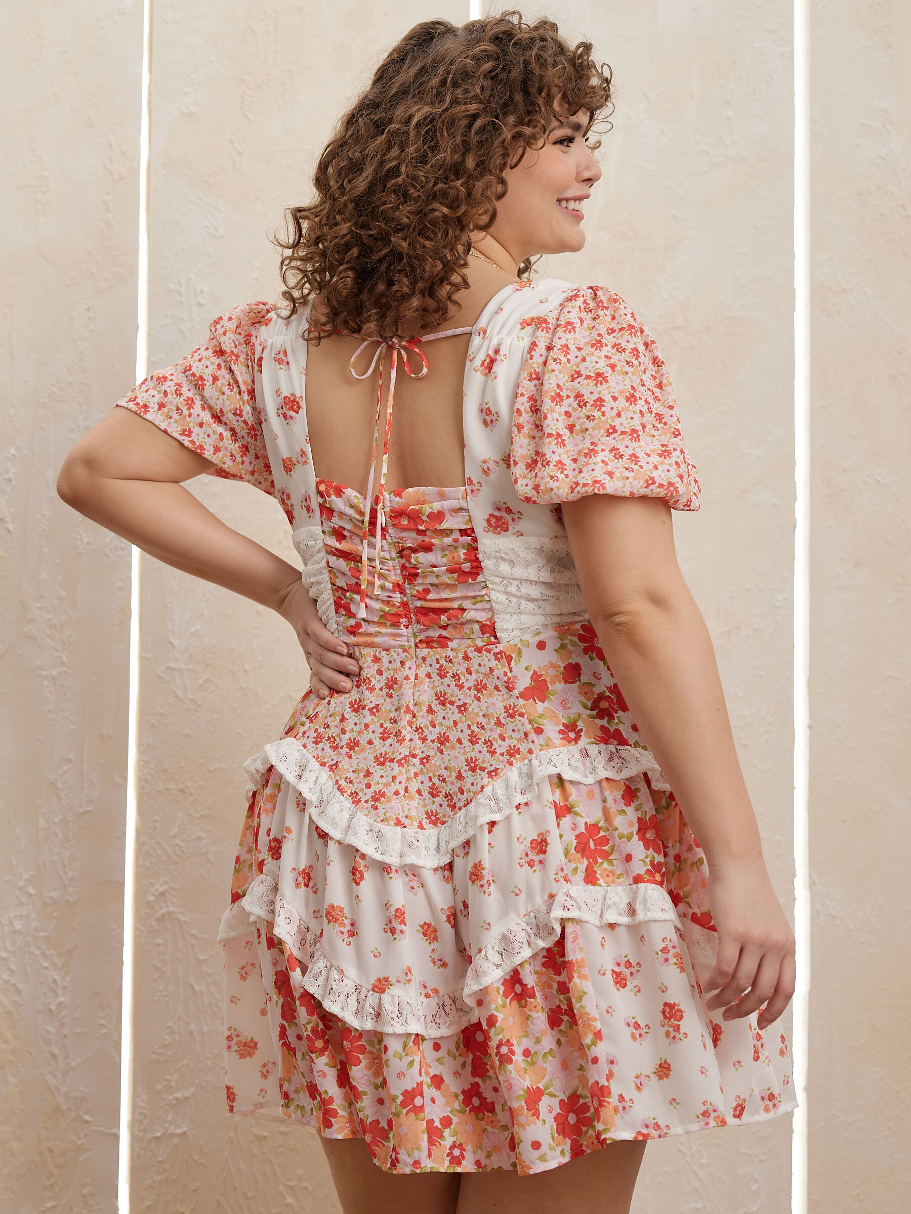 Compare Aderny Patchwork Floral Dress | CoolSprings Galleria Compare Aderny Patchwork Floral Dress | CoolSprings Galleria